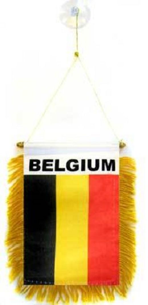 BELGIUM mini banner 6'' x 4'' - BELGIAN PENNANT 15 x 10 cm - mini ...