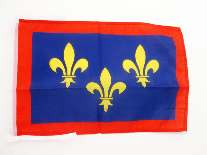 FRENCH PROVINCE OF ANJOU FLAG 18'' x 12'' cords - FRANCE PROVINCE SMALL ...