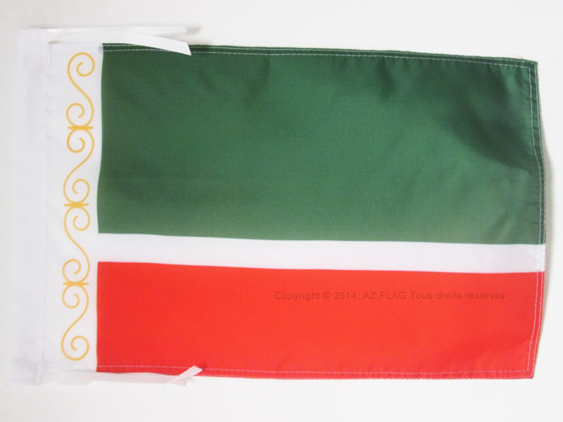 CHECHEN REPUBLIC FLAG 18'' x 12'' cords - CHECHNYA SMALL FLAGS 30 x ...