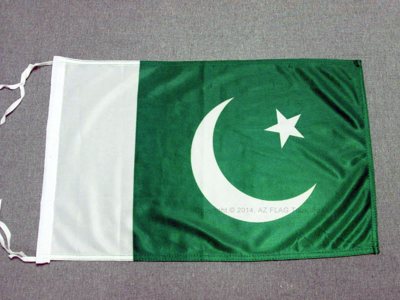 PAKISTAN FLAG 18'' x 12'' cords - PAKISTANI SMALL FLAGS 30 x 45cm ...
