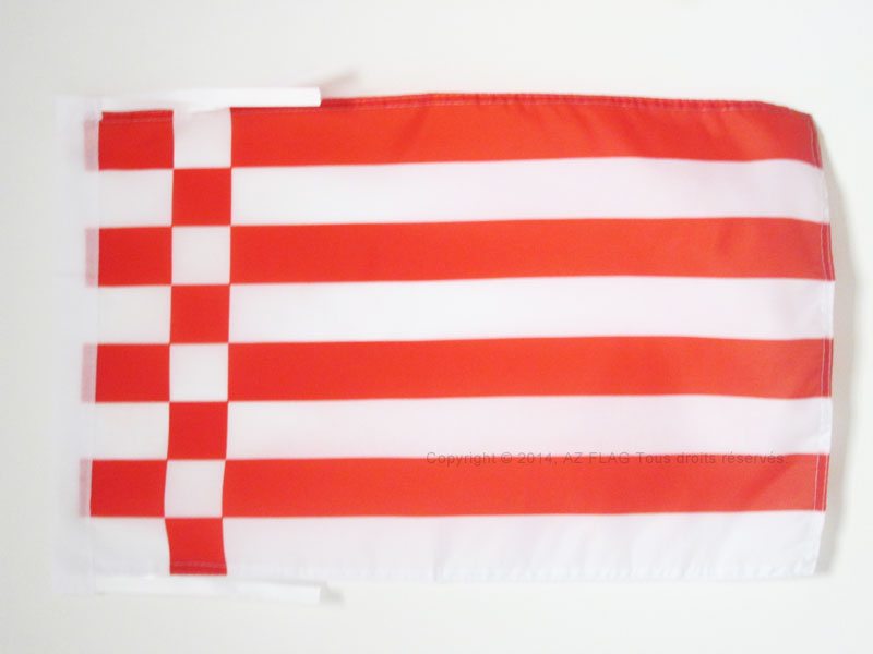 BREMEN FLAG 18'' x 12'' cords - GERMANY - GERMAN REGION OF BREMEN SMALL ...