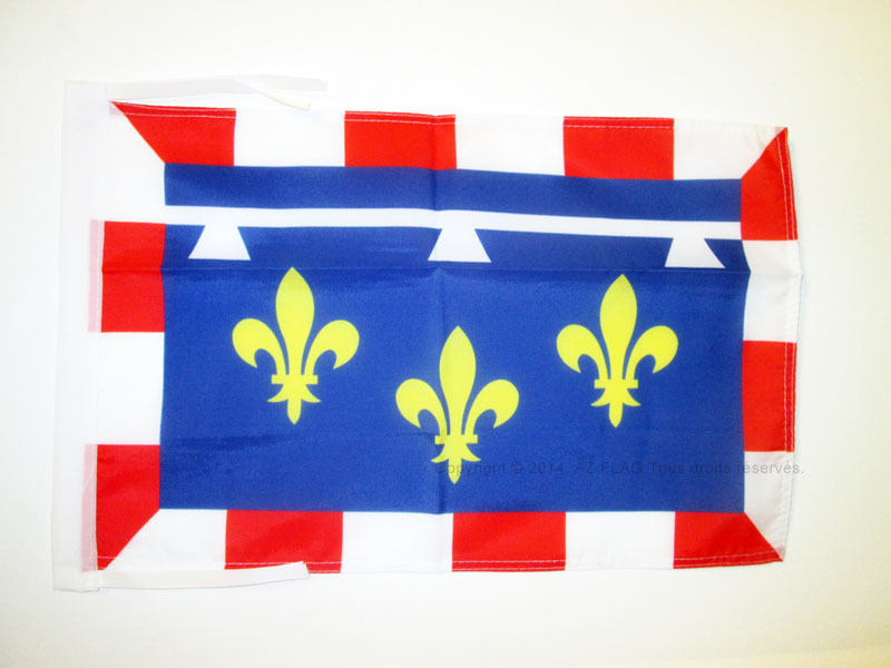 CENTRE FLAG 18'' x 12'' cords - FRENCH REGION OF CENTRE SMALL FLAGS 30 ...