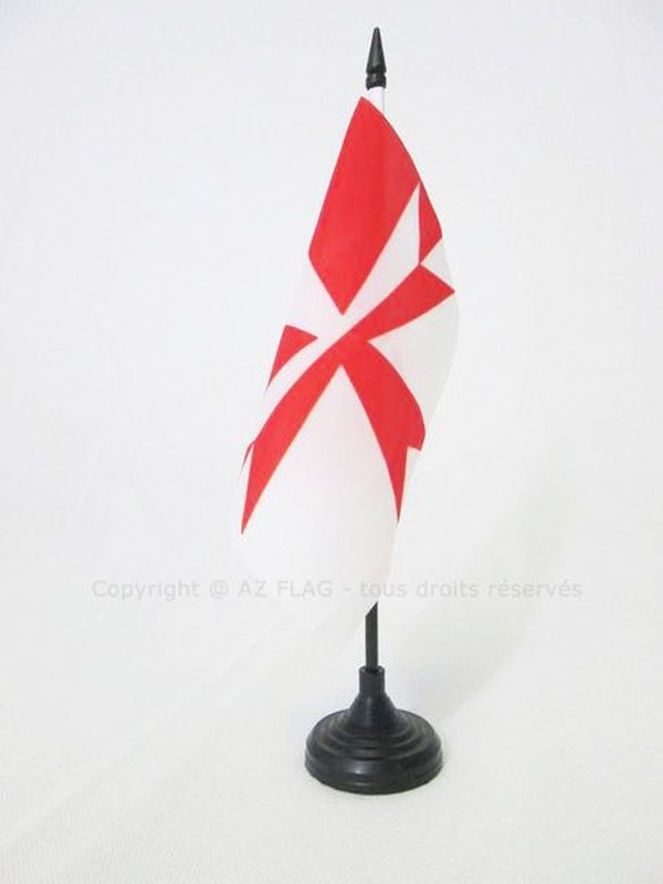 ORDER OF MOUNTJOY TABLE FLAG 5'' x 5'' - CROSS OF KNIGHTS OF MONTJOIE ...