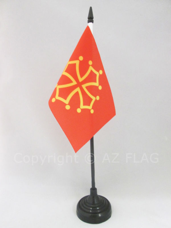 MIDI-PYRÉNÉES - OCCITANIA TABLE FLAG 4'' x 6'' - FRENCH REGION OF MIDI ...