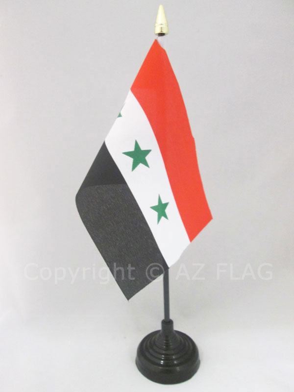 IRAQ TABLE FLAG 4'' x 6'' - IRAQI DESK FLAG 15 x 10 cm - golden spear ...