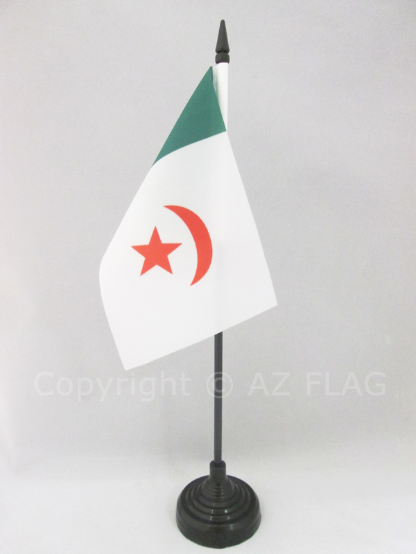 TABLE FLAG NATIONALIST ALGERIA 1960 15x10cm - INDEPENDENCE TABLE FLAG ...