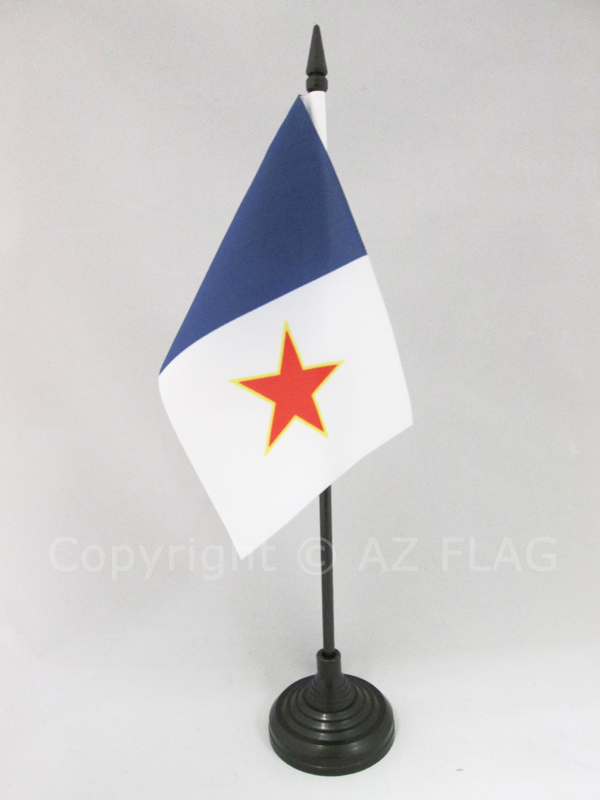 QUEBEC NATIONALIST FLQ TABLE FLAG 4'' x 6'' - FRONT DE LIBÉRATION DU ...